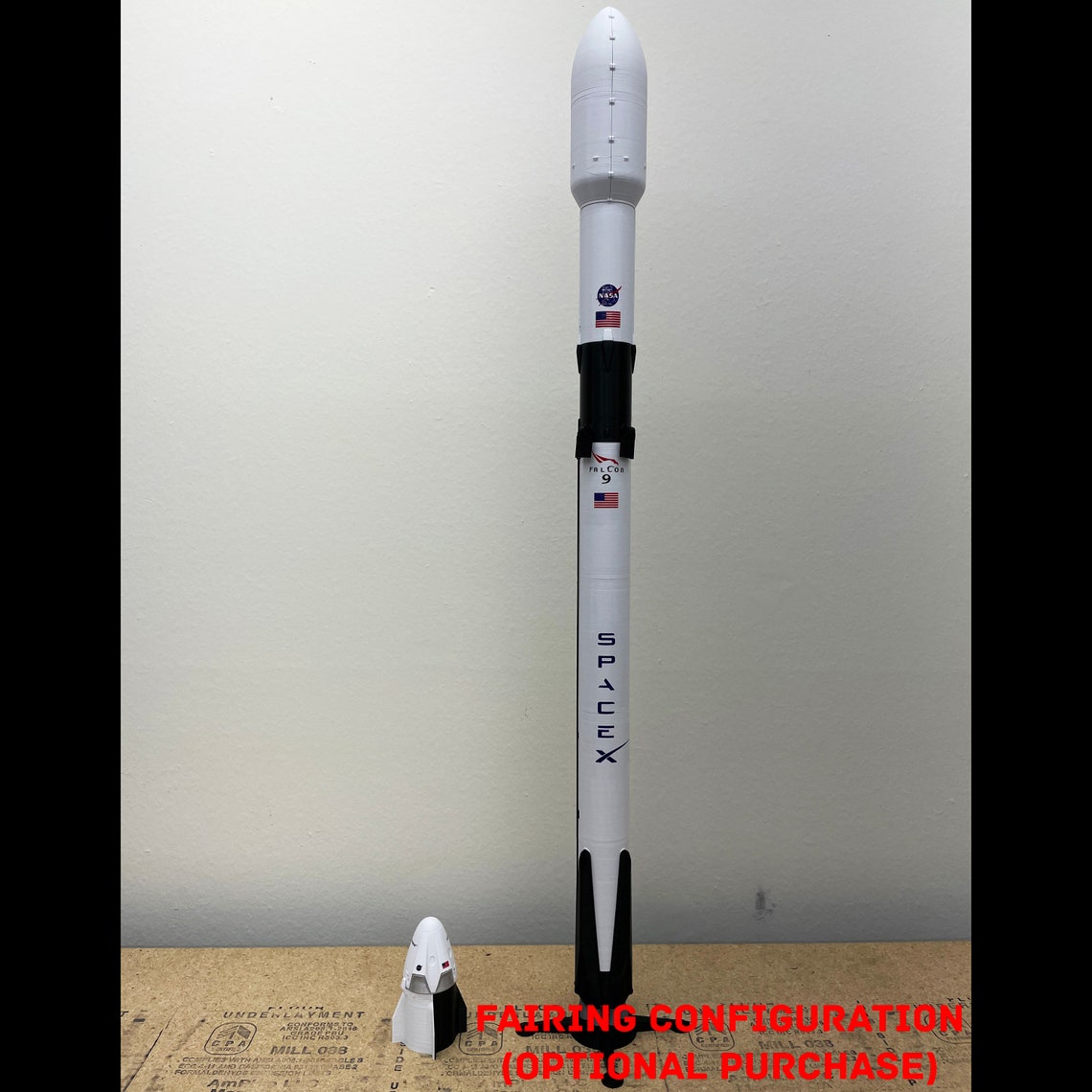 Spacex Falcon 9 Demo-2 Model With Crew Dragon 1:72 Scale | Etsy