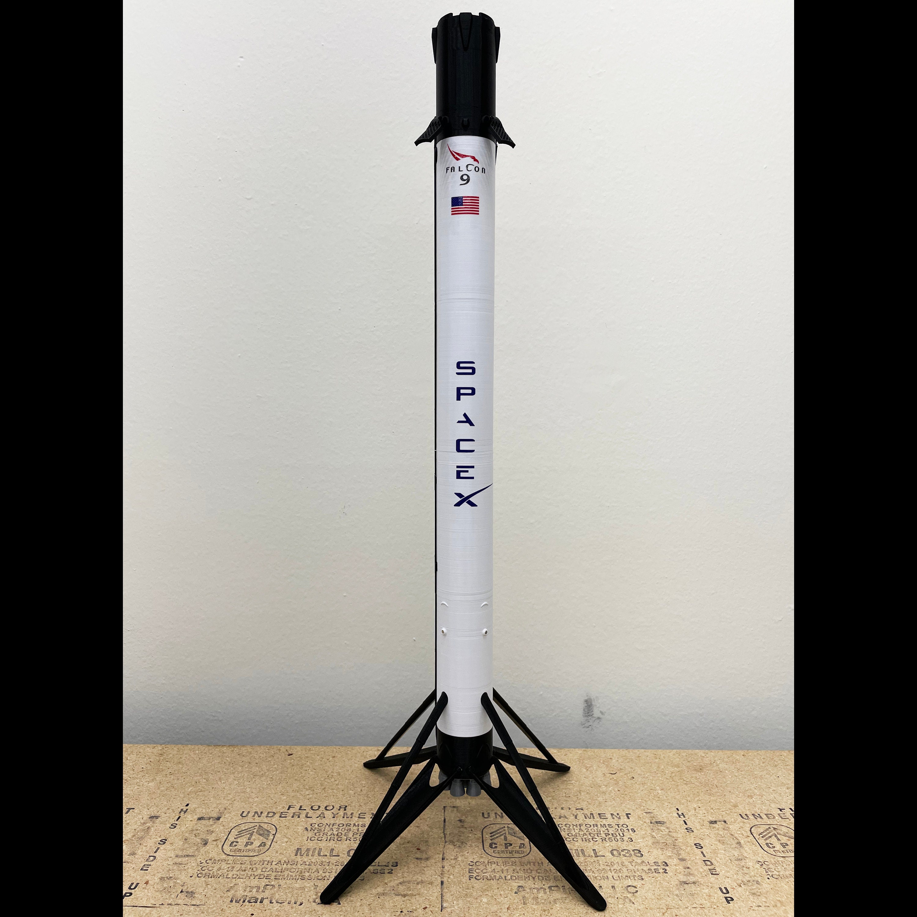 Spacex Falcon 9 Demo-2 Model With Crew Dragon 1:72 Scale | Etsy