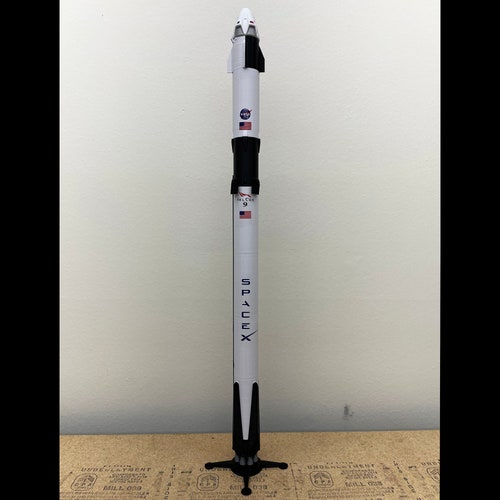 Spacex Falcon 9 Demo-2 Model With Crew Dragon 1:72 Scale | Etsy