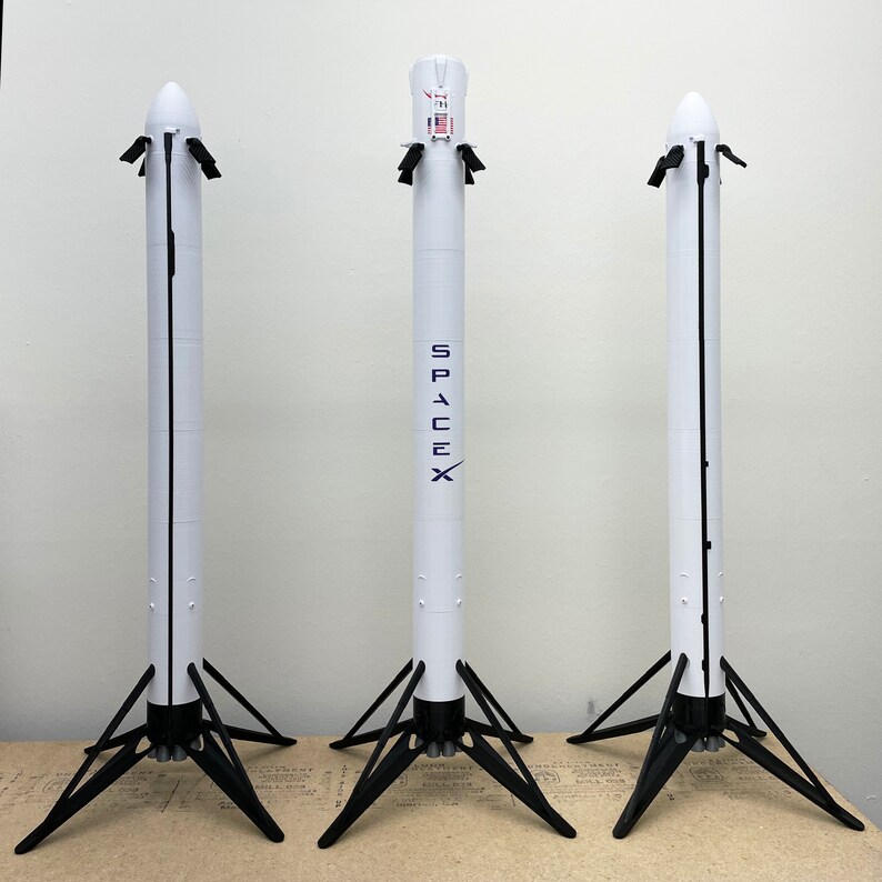 Large 5ft Spacex Falcon Heavy Model 1:48 Scale | Etsy