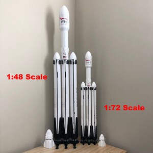 Large 5ft Spacex Falcon Heavy Model 1:48 Scale | Etsy