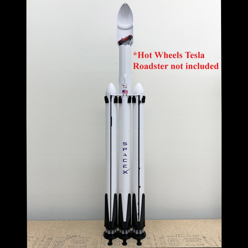 2 Models Set Spacex Falcon 9 Demo-2 and Falcon Heavy 1:72 | Etsy