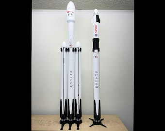 Large 5ft Spacex Falcon Heavy Model 1:48 Scale - Etsy