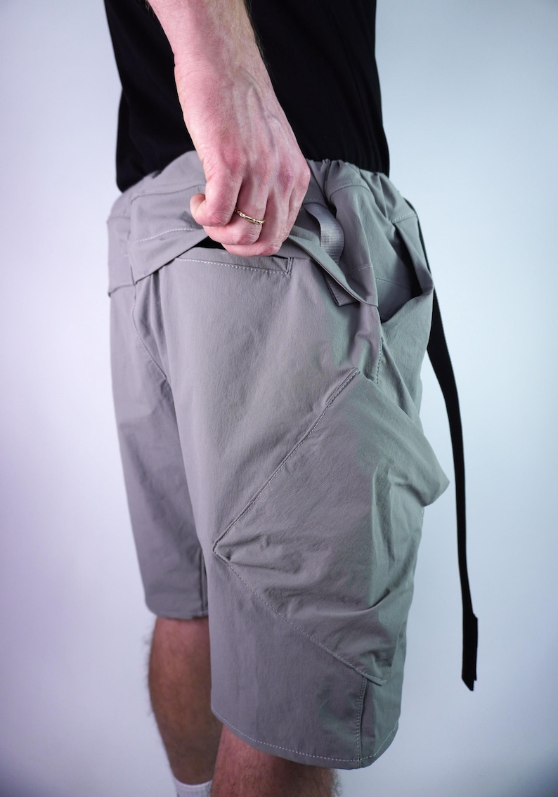 Shorts Unisex Techwear Shorts With Pockets Men’s Shorts Waterproof ...
