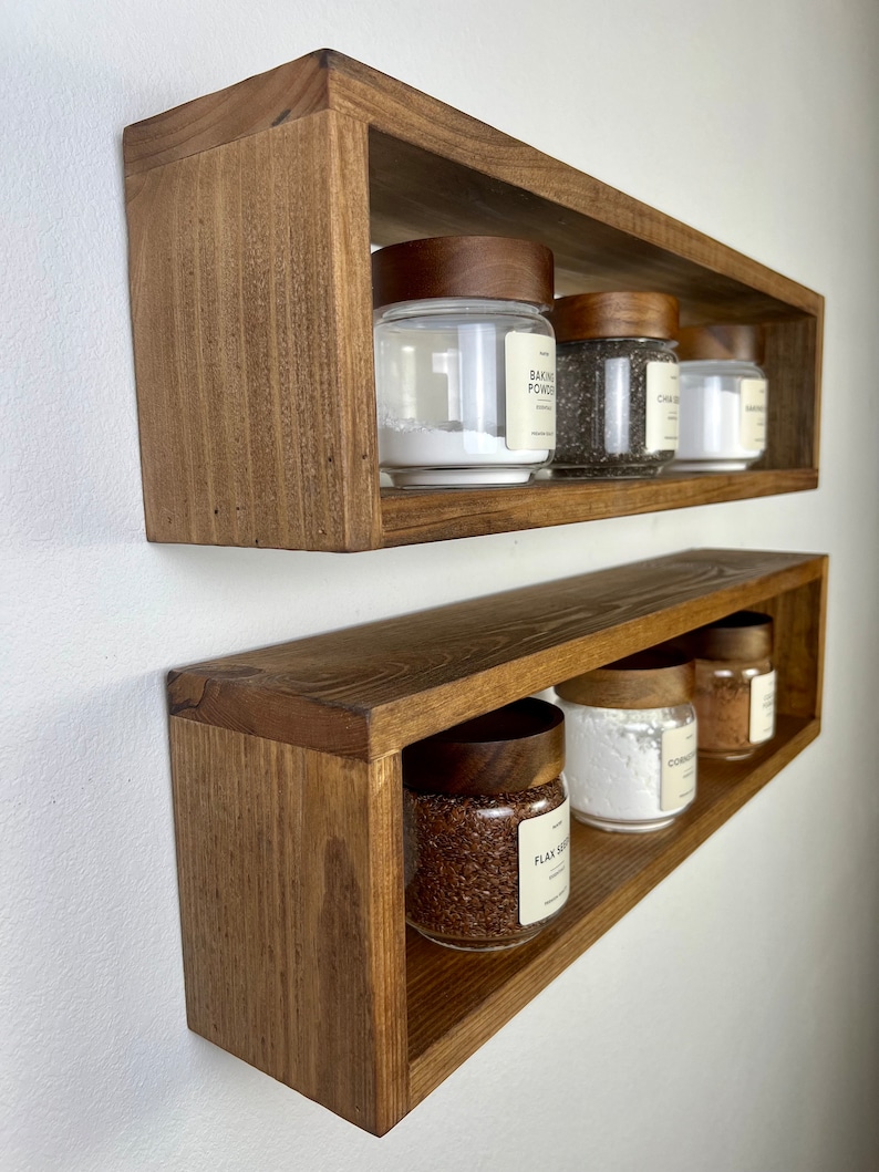 Floating Rectangle Shelf Bathroom Shelf Quality Wood Shelf - Etsy