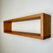 Solid Wood Rectangle Floating Shelf | Bathroom Shelf | Walnut | Oak ...