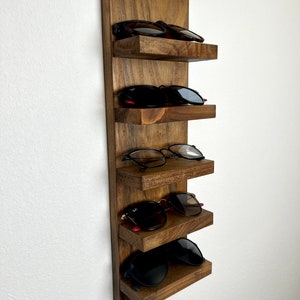Wooden Sunglasses Shelf | Floating Shelf | Entryway Organization ...