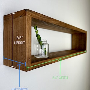 Floating Rectangle Shelf | Bathroom Shelf | Quality Wood Shelf ...