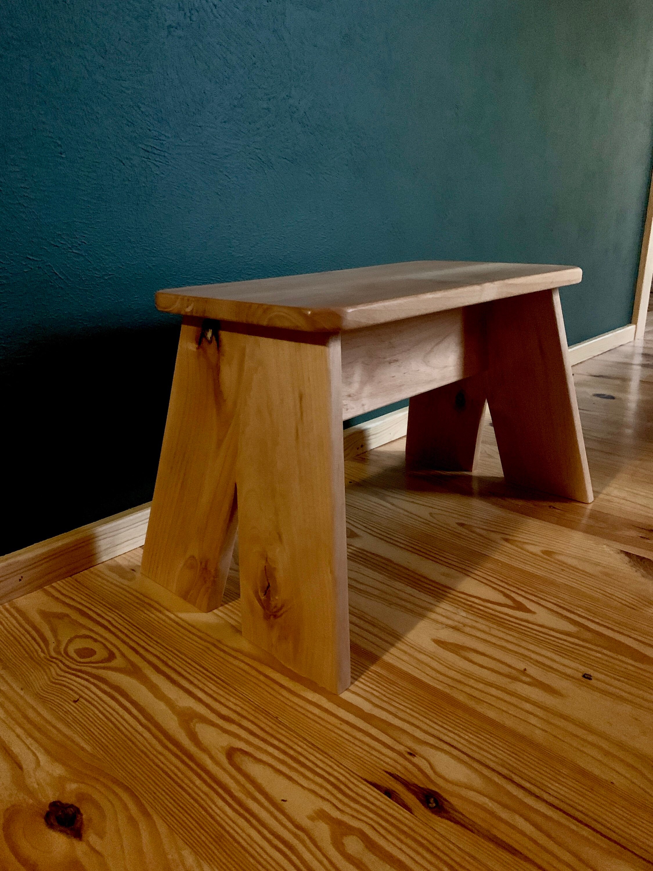 Large Wooden Stool Step Stool Bench Foot Stool Plant - Etsy