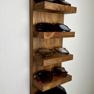 Wooden Sunglasses Shelf | Floating Shelf | Entryway Organization ...