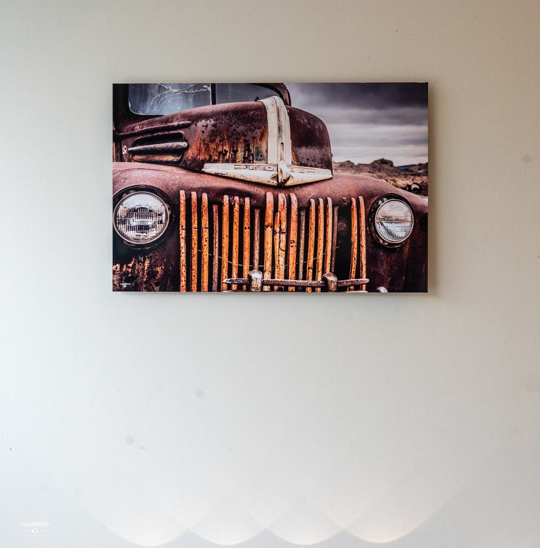 RUSTY OLD FORD - Metal Print of Old Ford Truck in Nevada Ghost Town. - Etsy