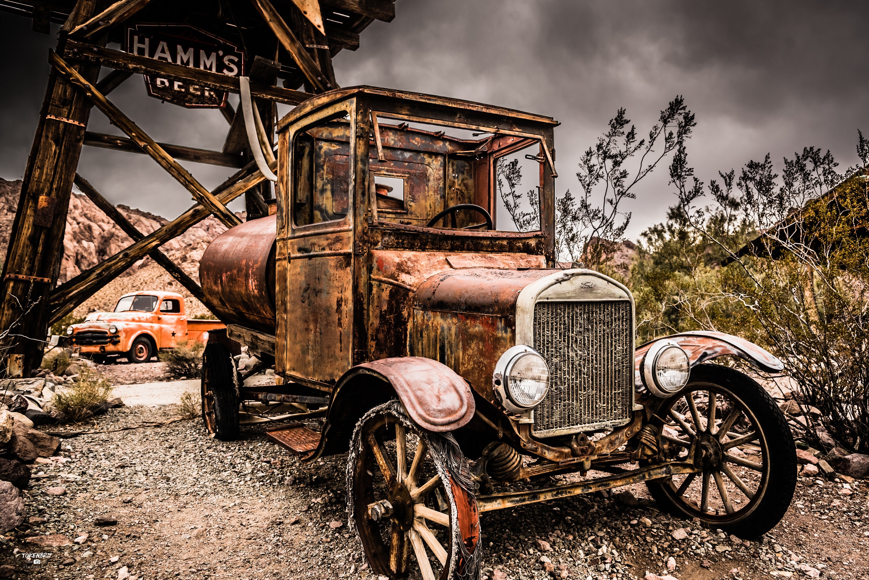 RUSTY OLD FORD - Metal Print of Old Ford Truck in Nevada Ghost Town. - Etsy
