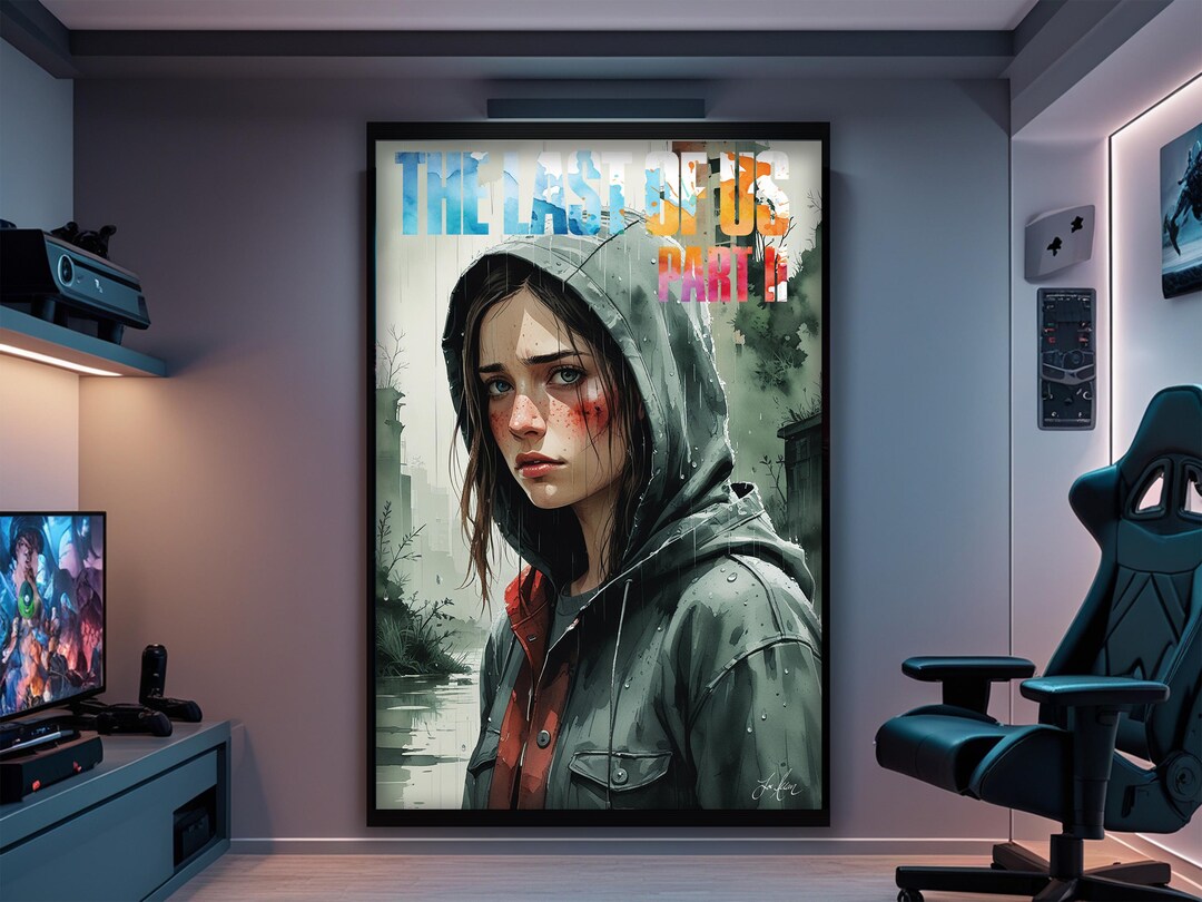 The Last of Us Part II Ellie Poster Watercolor Art Print, Post ...