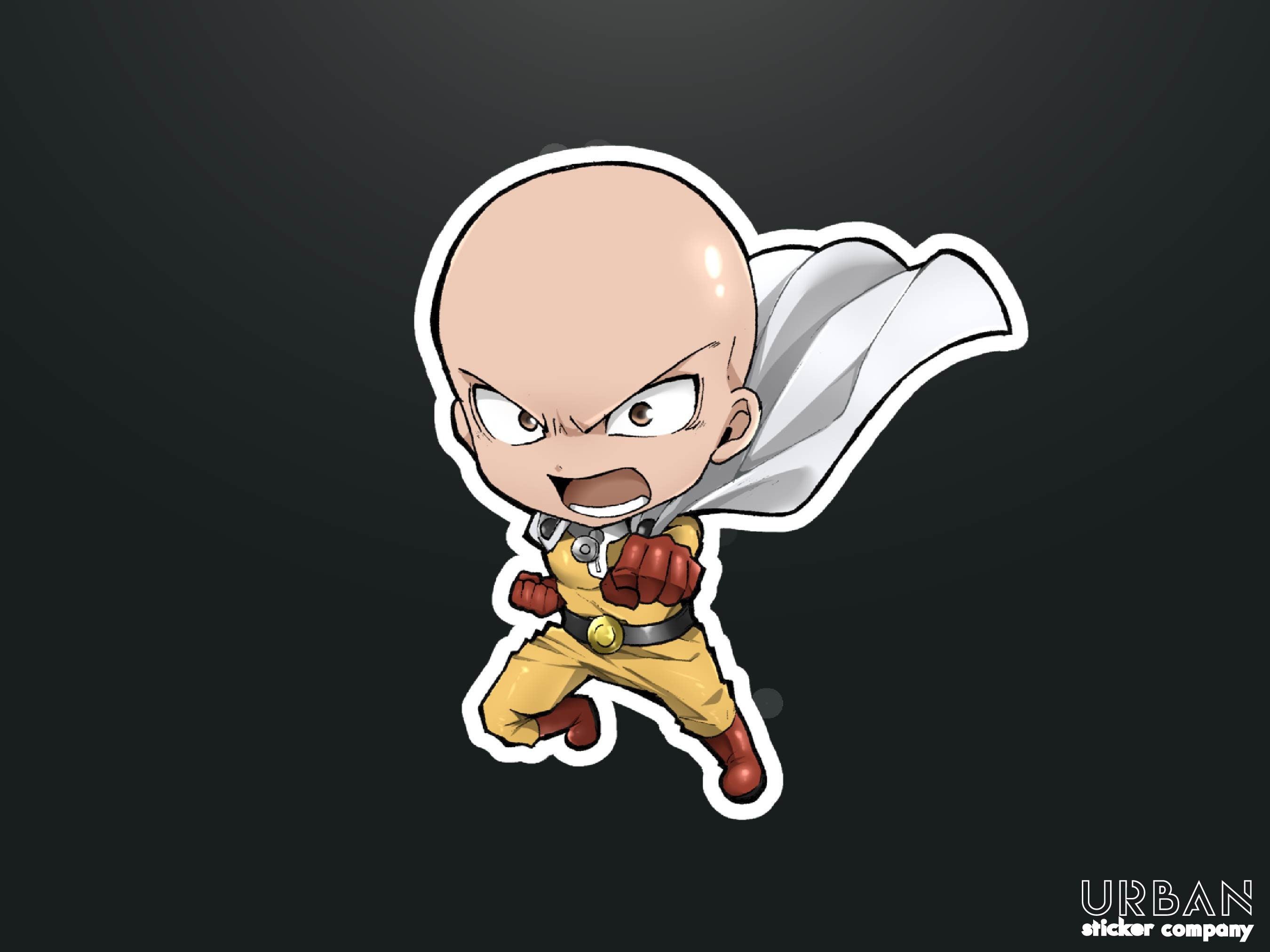 Chibi One Punch Man Waterproof Sticker | Etsy