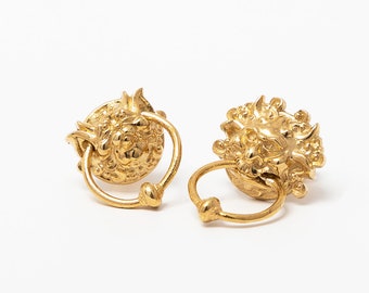 Labyrinth Door Knocker Resin Earrings - Etsy