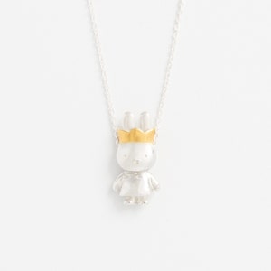 Queen Miffy Necklace With 18ct Gold Vermeil, Handmade UK Jewellery ...