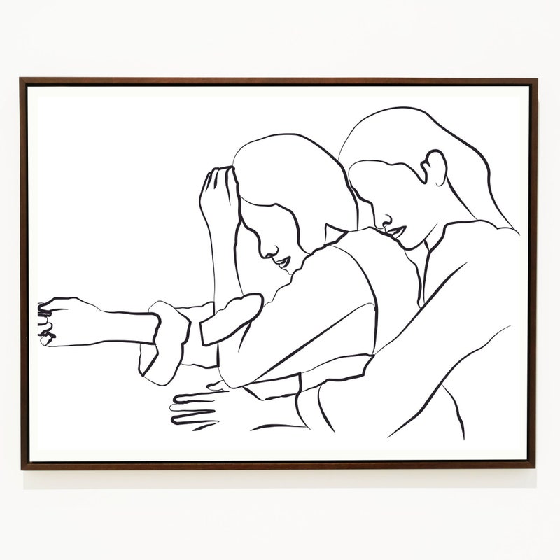 Lesbian Drawing - Etsy