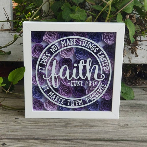 Faith Shadow Box - Etsy