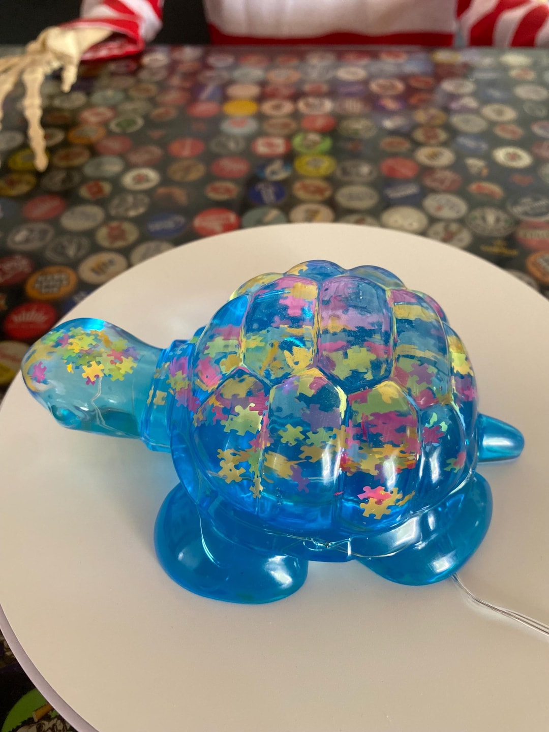 Puzzle Piece Turtle, Autism Awareness Turtle Light!, Turtle Light ...