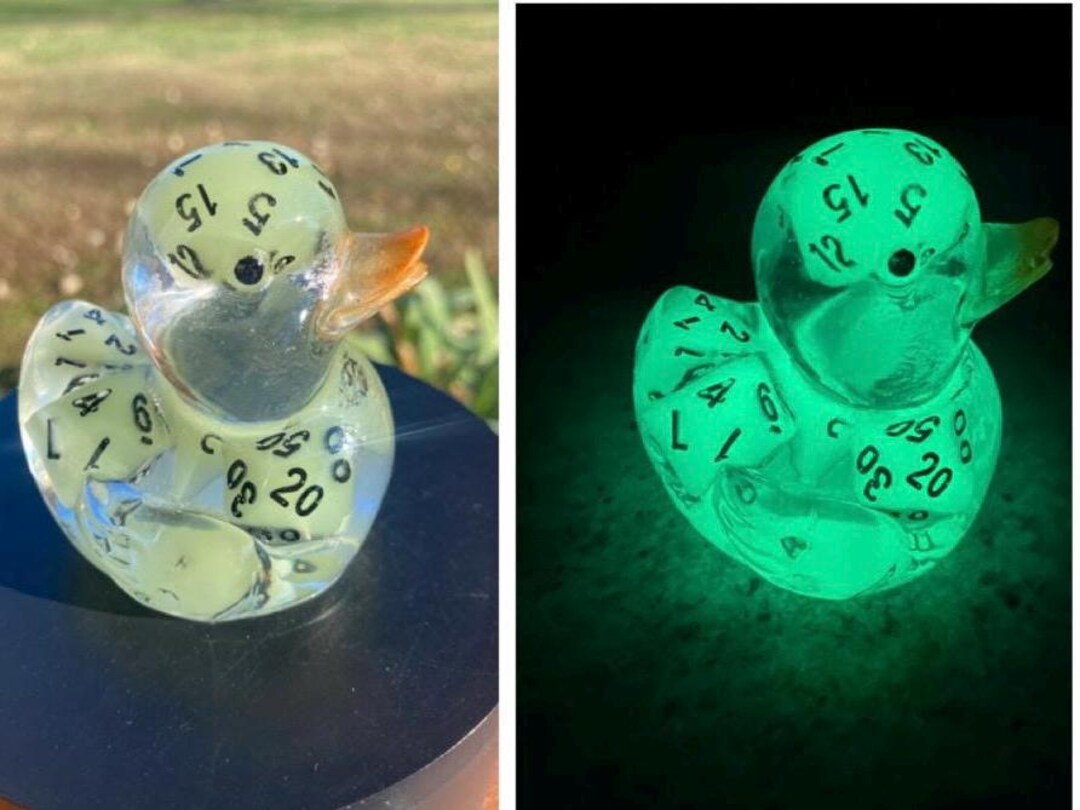 Dungeons and Dragon Glow in the Dark Duck,dnd Duck, Dice Jail, Dice ...