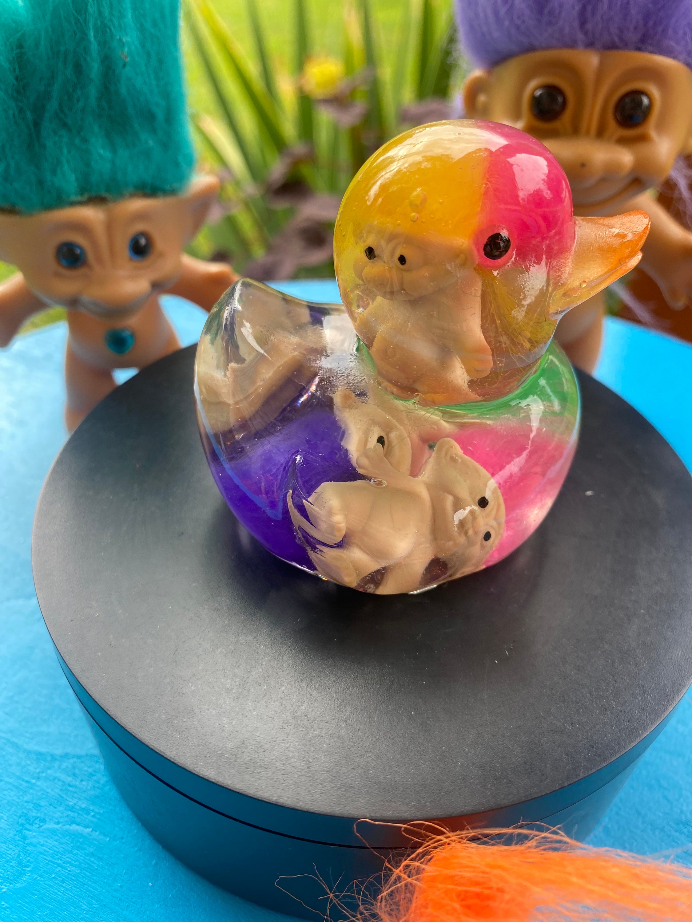 Troll Duck, One of a Kind, Resin Duck Vintage Retro Youve Been Ducked ...
