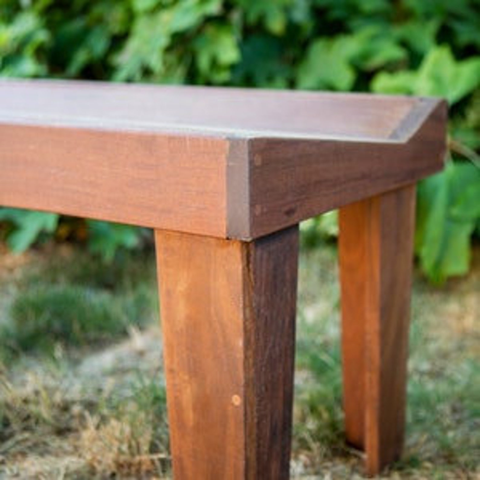 Custom Ipe Modern Outdoor Bench - Etsy