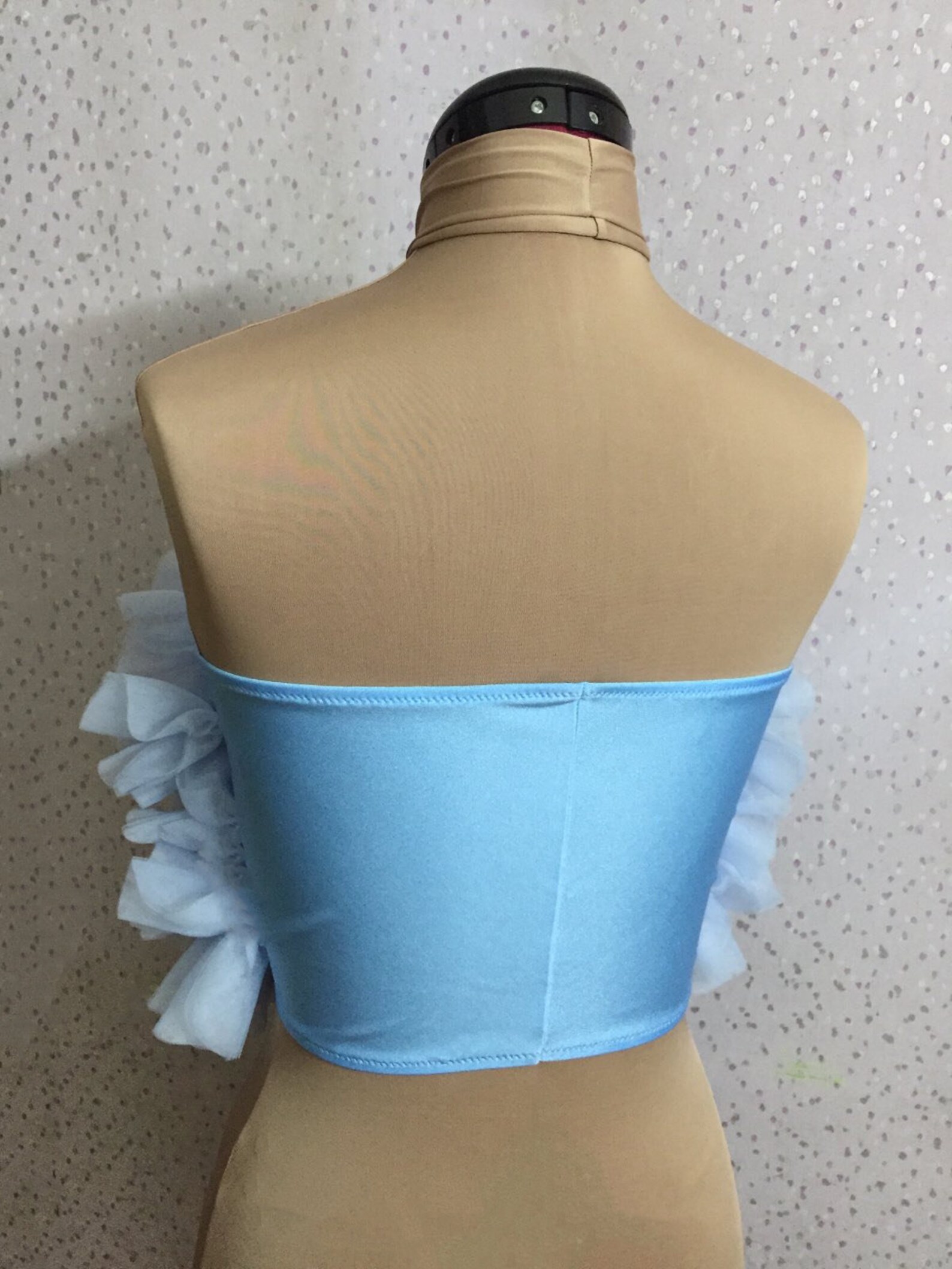 Violet Tulle Top Crop Top Bridesmaids Top Violet Ruffle Woman - Etsy