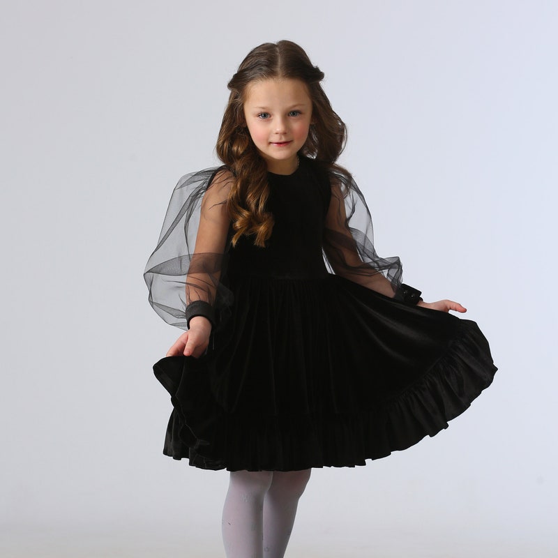 Black Velvet Dress - Etsy