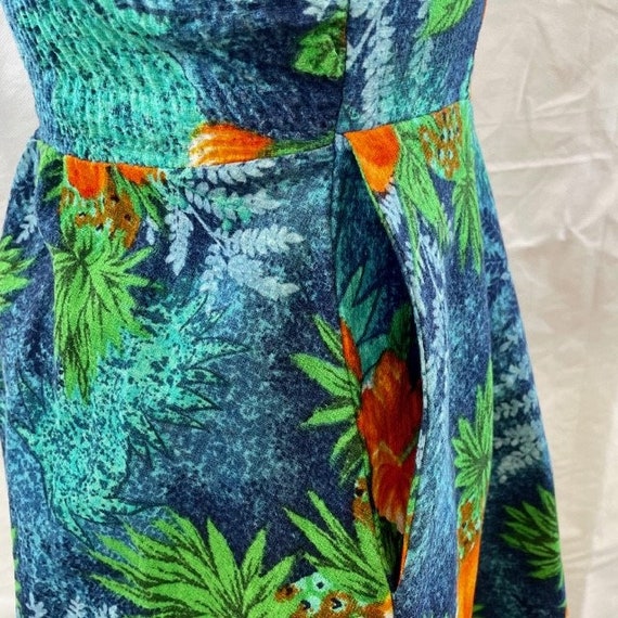De Weese Design 1960s Vintage Tropical Hibiscus print… - Gem