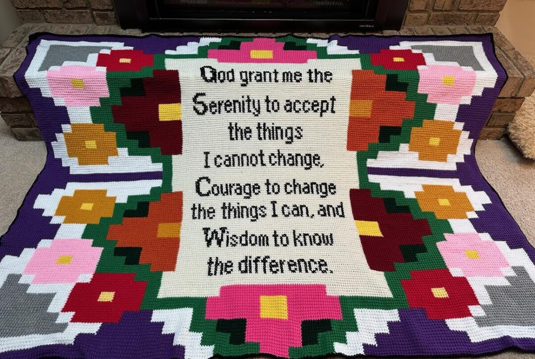 Serenity Prayer Blanket Pattern - Etsy