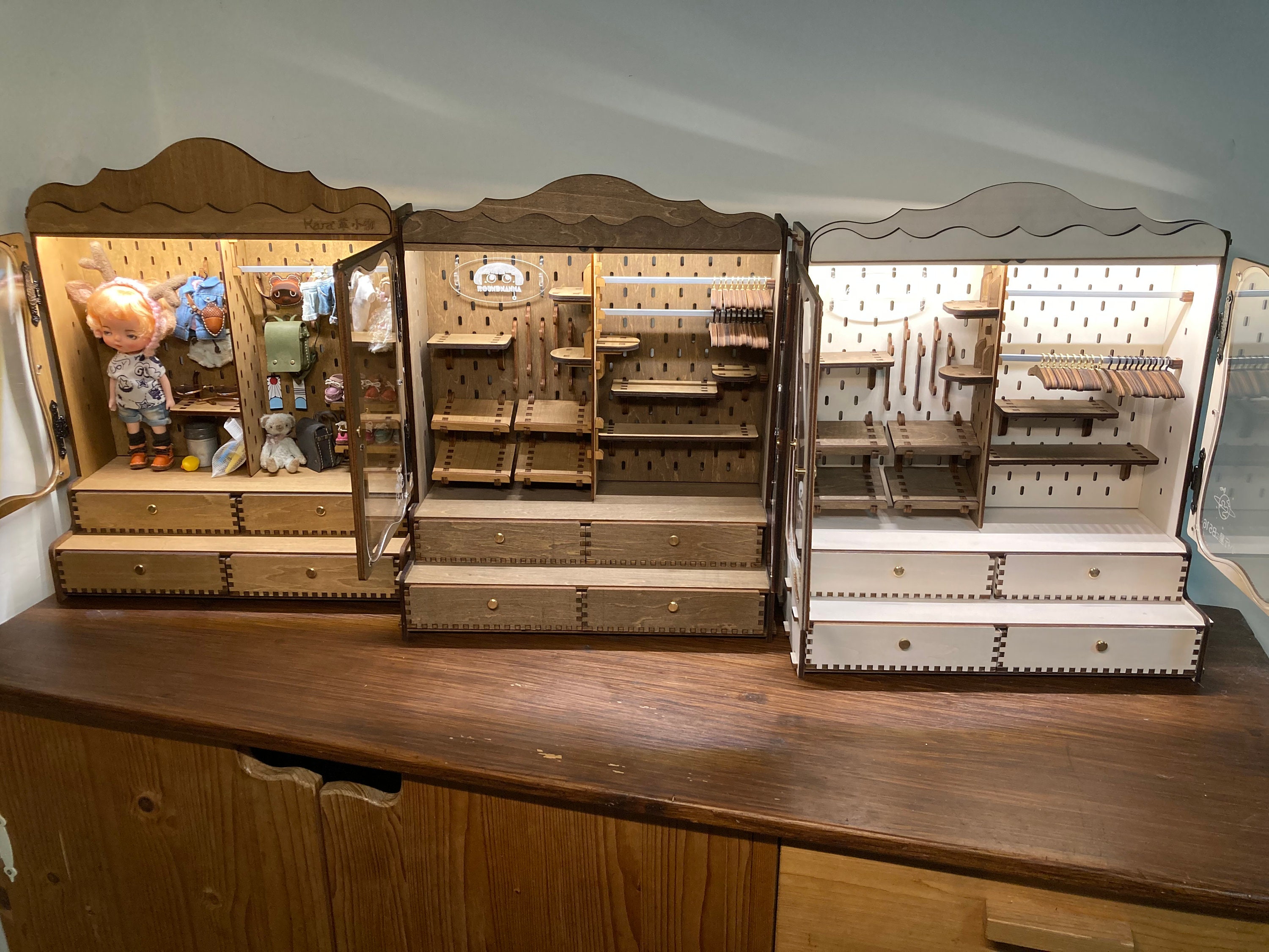 Wooden Window Display Cabinet four - Etsy