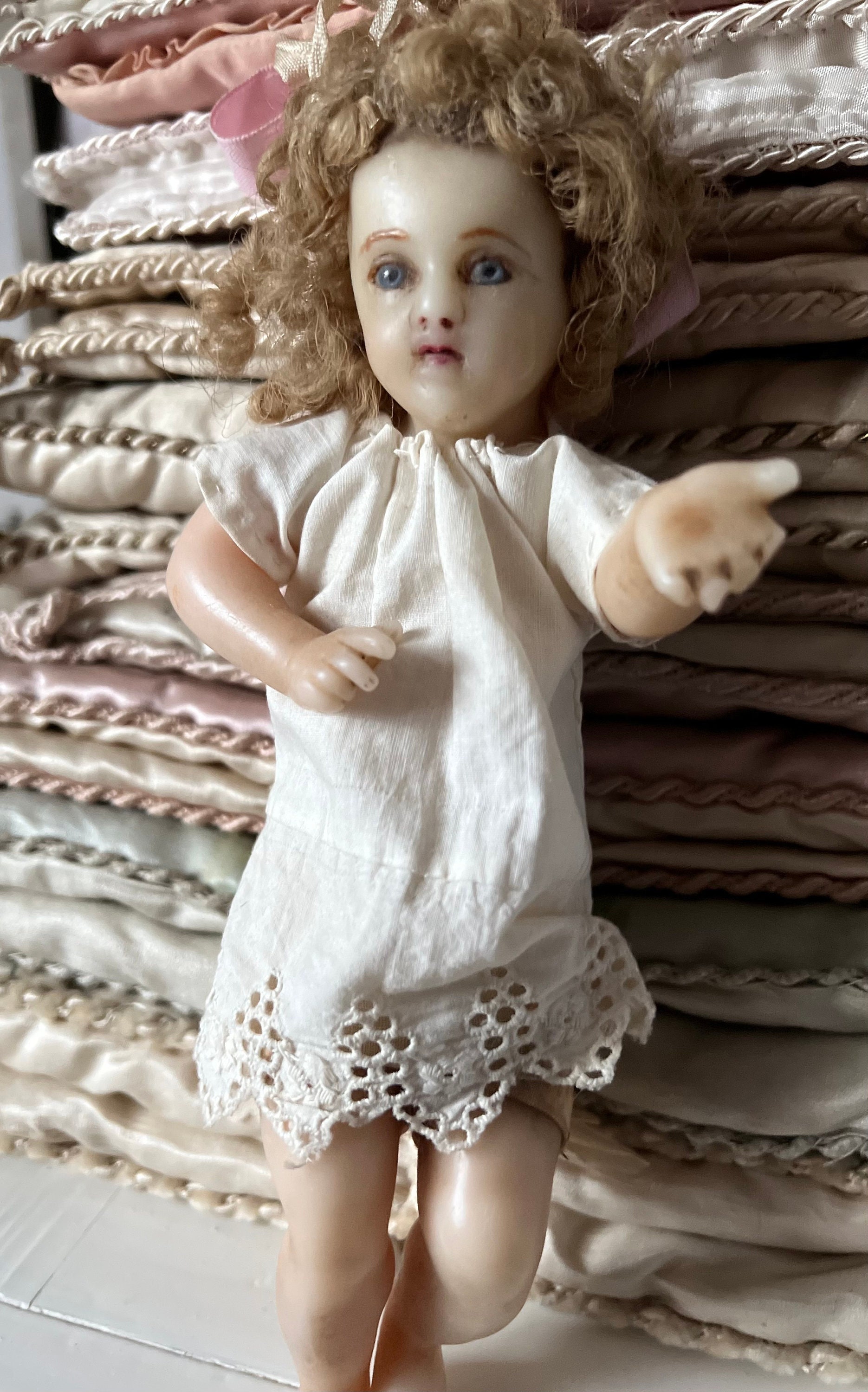 Absolutely Stunning Rare Jesus Wax Doll With Glass Eyes, Brocante - Etsy