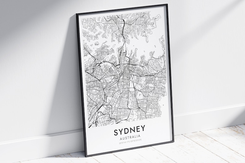 Custom City Map Prints With Street Names, City Map Poster With Street ...