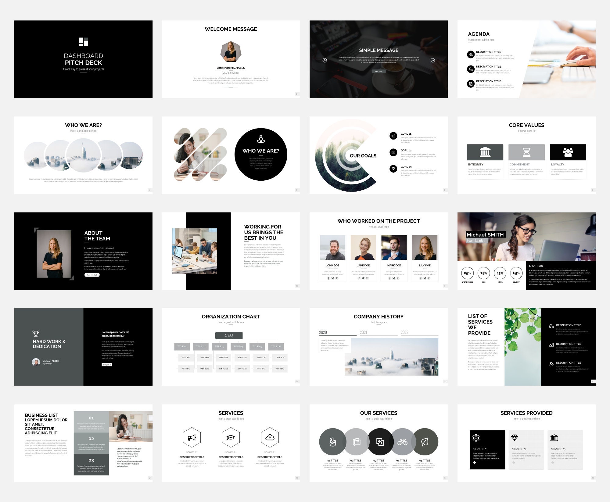 Pitch Deck Powerpoint Template: Startup Presentation Dashboard (PPTX ...