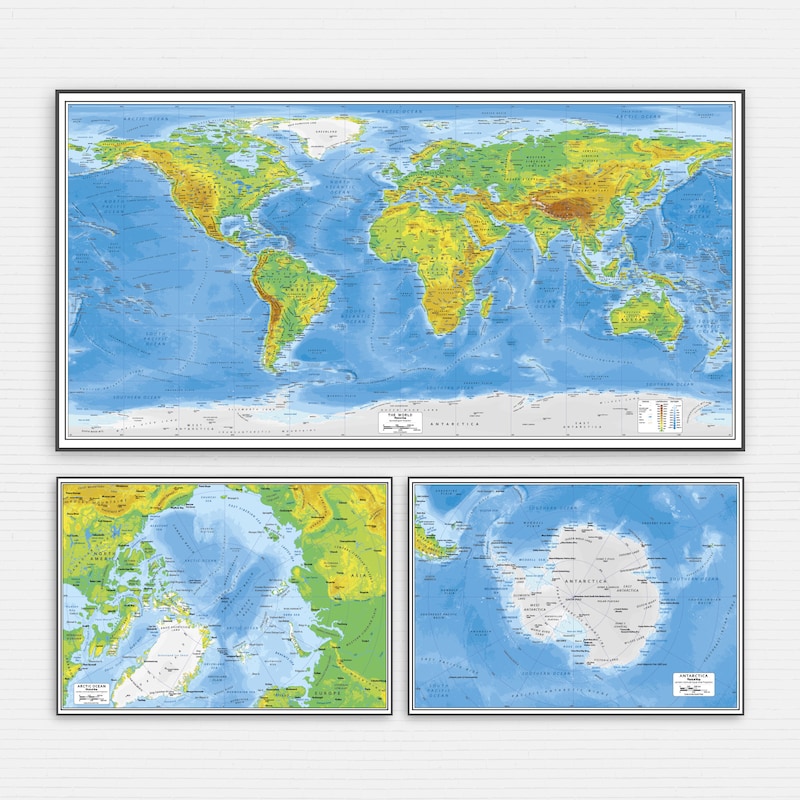 Physical Geography and Art - Etsy
