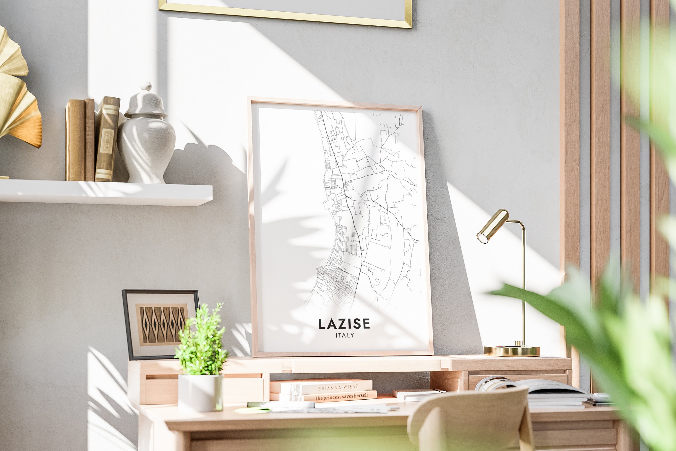 Lazise Map Print Lazise, Italy City Map Art Custom Poster Printable Map ...