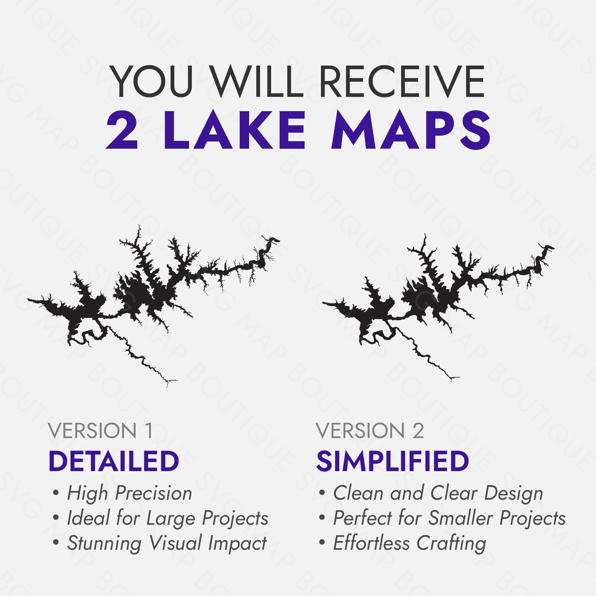 Lake Powell Arizona Utah SVG Map Shape Silhouette, Vector Lake Map ...