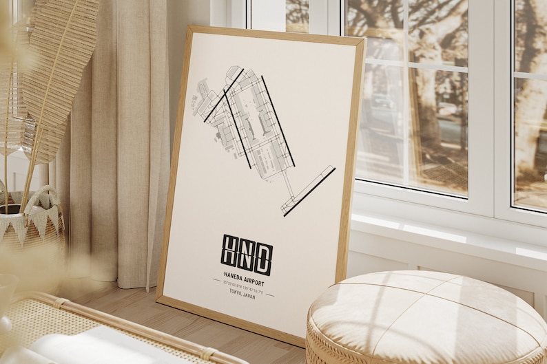 Tokyo Haneda Airport HND Airport Map Tokyo, Japan Printable Map Travel ...