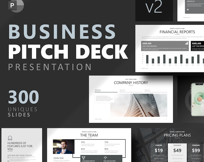 Pro Pitch Deck Canva Presentation Template | 36 Editable Canva Business ...