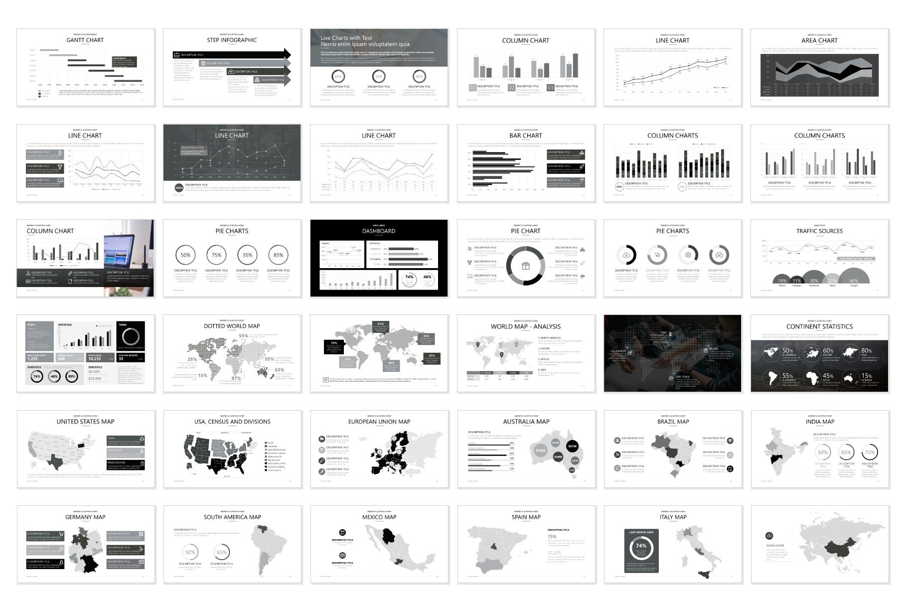 Pitch Deck Powerpoint Presentation Marketing Slide Deck - Etsy