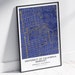 Custom University Map With Street Names, Campus Map Poster With Street ...