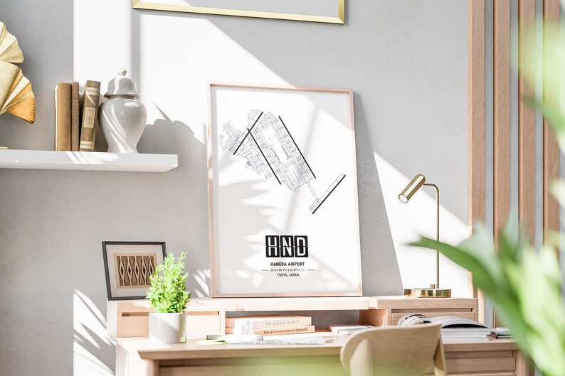 Tokyo Haneda Airport HND Airport Map Tokyo, Japan Printable Map Travel ...