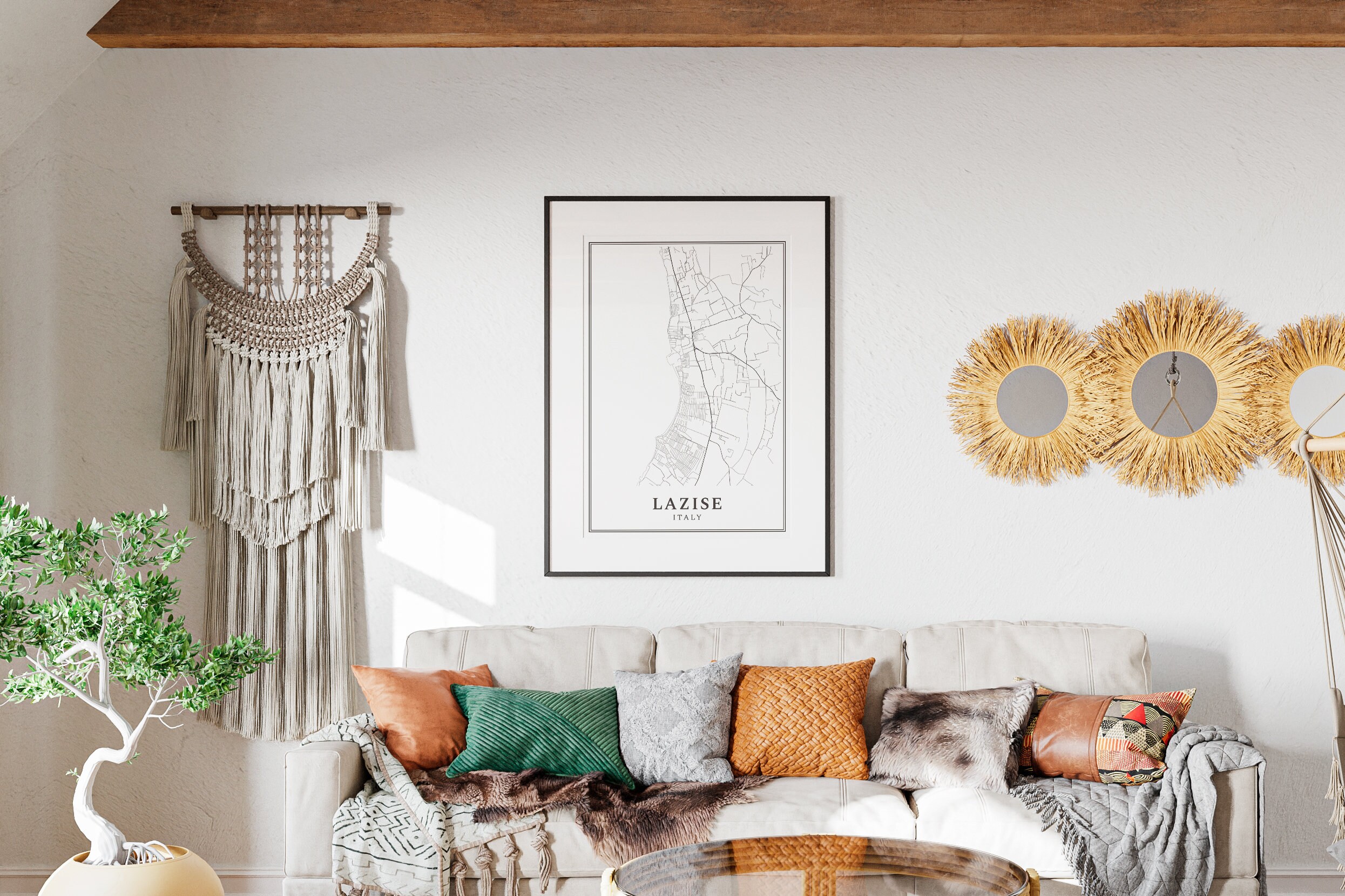 Lazise Map Print Lazise, Italy City Map Art Custom Poster Printable Map ...