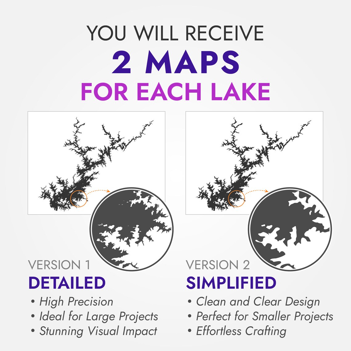 Florida Lake Maps SVG Bundle: 35 Lake Outlines (digital Download) - Etsy