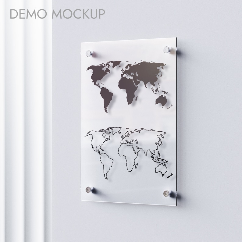 Simple World Map SVG, Silhouette World Map Vector, Outlined World Map ...