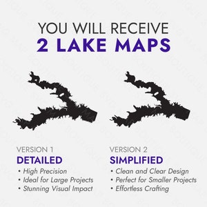 Richland-chambers Reservoir Texas SVG Map Shape Silhouette, Vector Lake ...