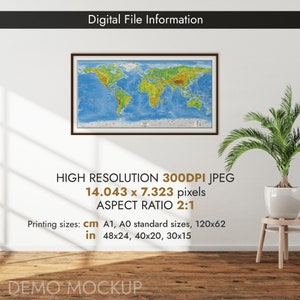 Physical World Map, Detailed Physical Map of the World, Geography ...