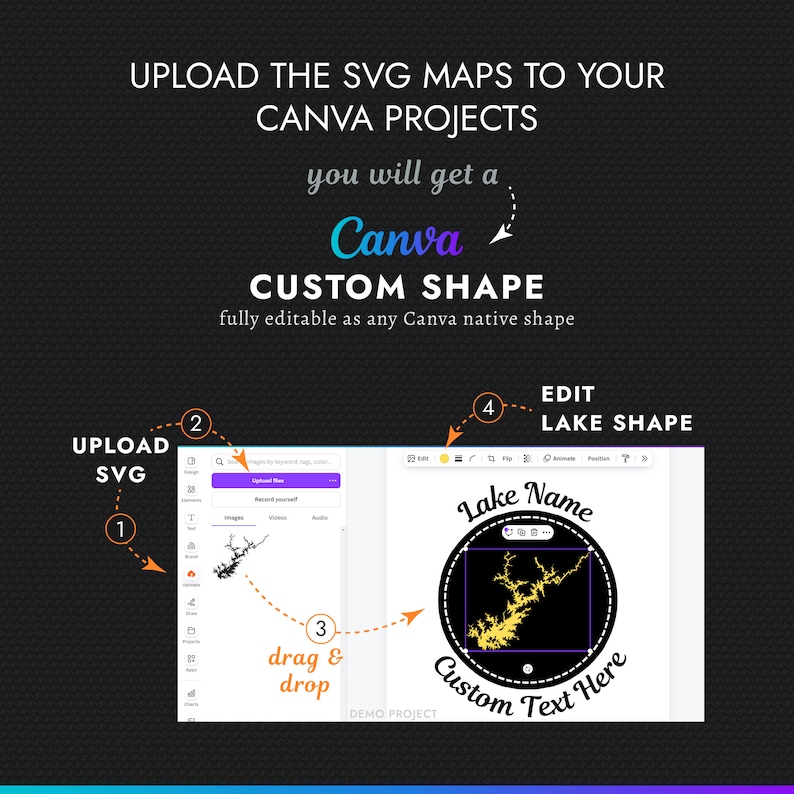 Minnesota Lakes SVG Maps Bundle, 48 Lake Maps Outline Shape Lake Map ...