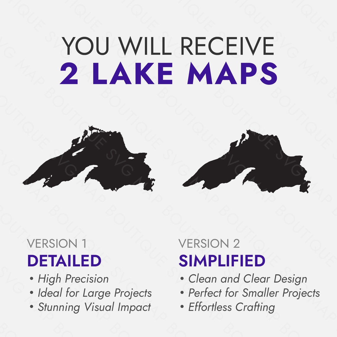 Lake Superior SVG Map Shape Silhouette Great Lakes , Vector Lake Map ...