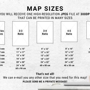 Custom University Map With Street Names, Campus Map Poster With Street ...